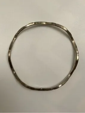 Jewelry | Vintage Silver Tone Carved Design Wavy Bangle Bracelet Good ...